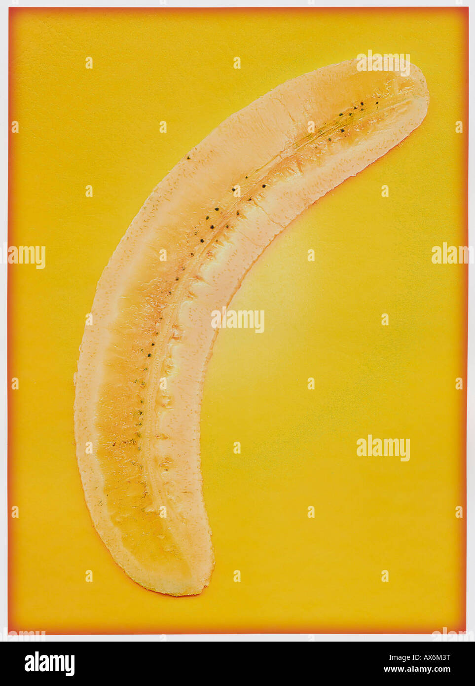 Close-up of half a banana Stock Photo - Alamy