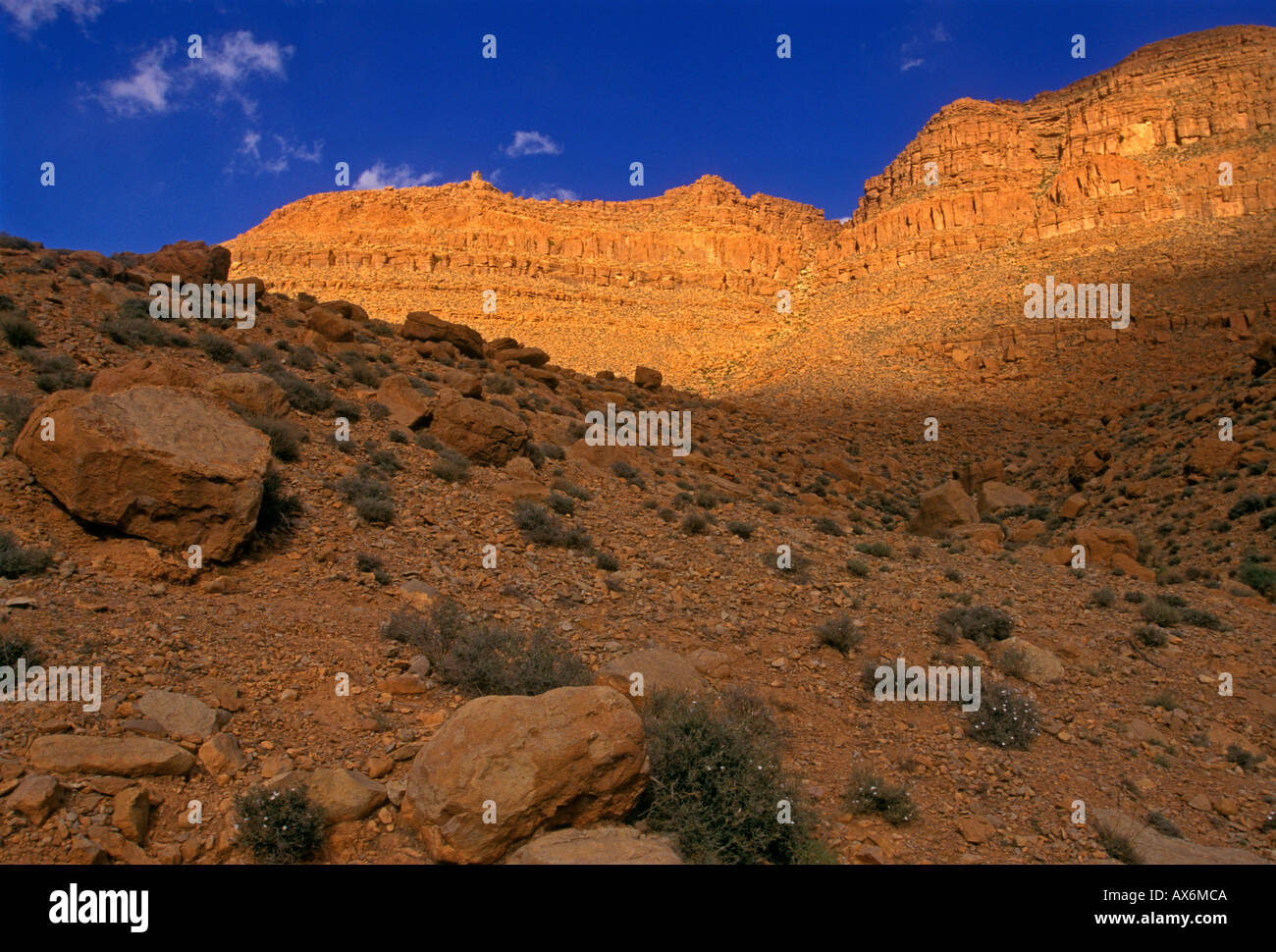 mountain landscape, Ziz River, Ziz Gorge, Ziz Valley, Tafilalet Region ...