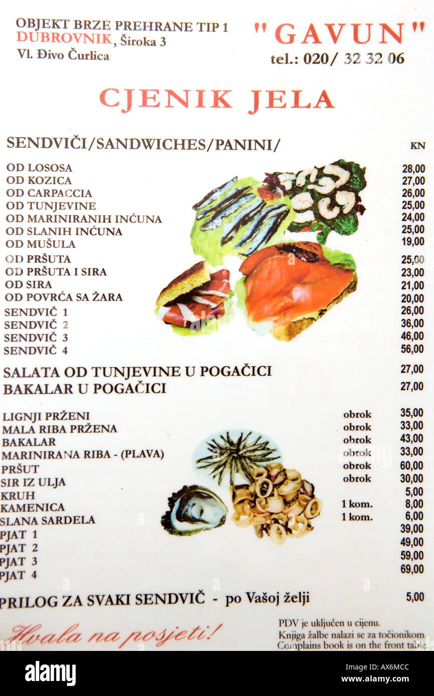 Food and menu hi-res stock photography and images - Alamy