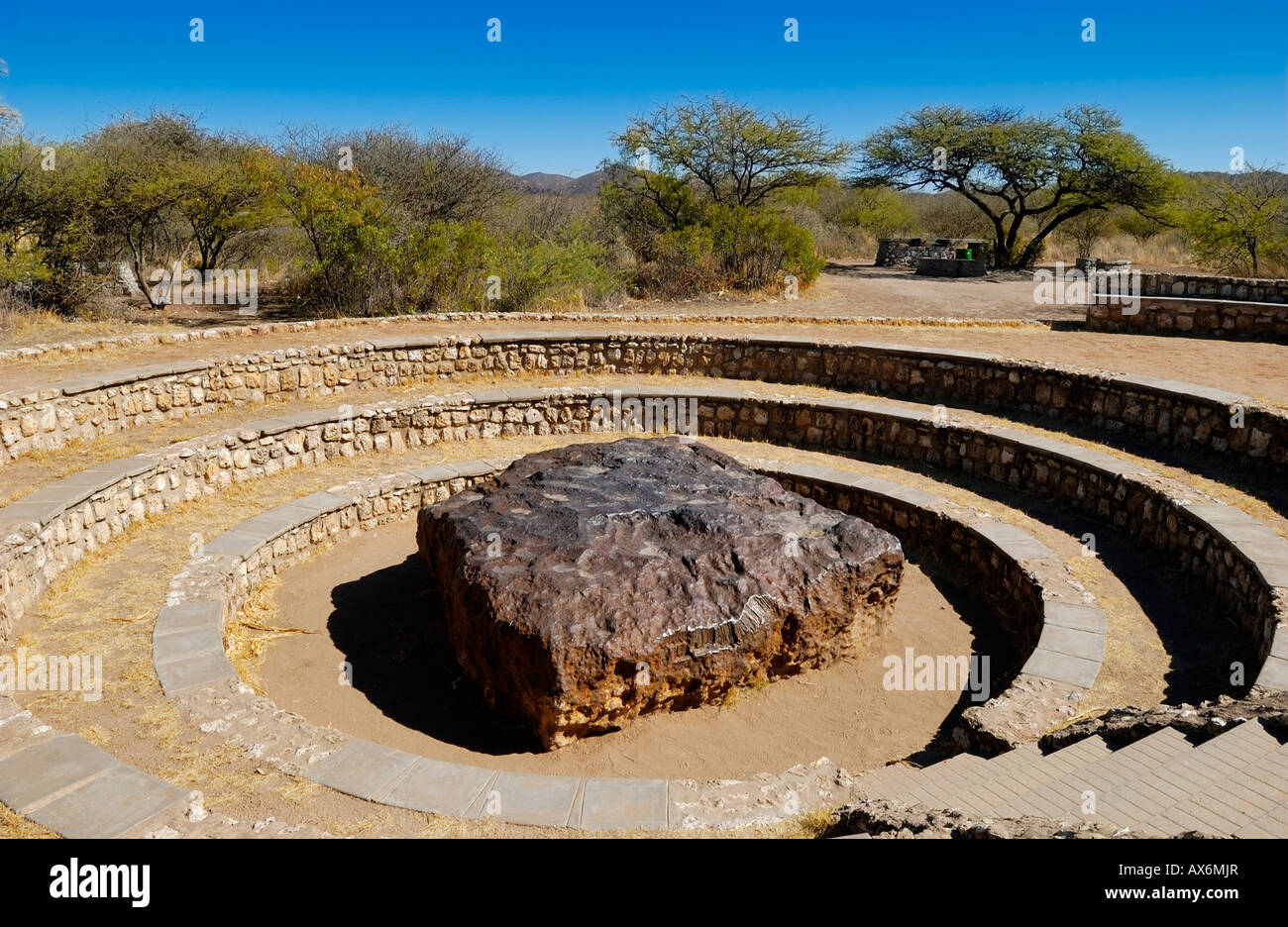 Rock in middle of circular steps hi-res stock photography and images ...