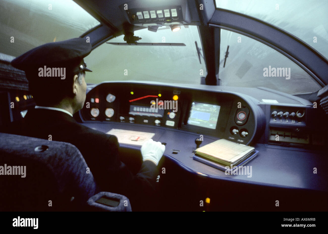 Driver Bullet Train Japan Stock Photo - Alamy