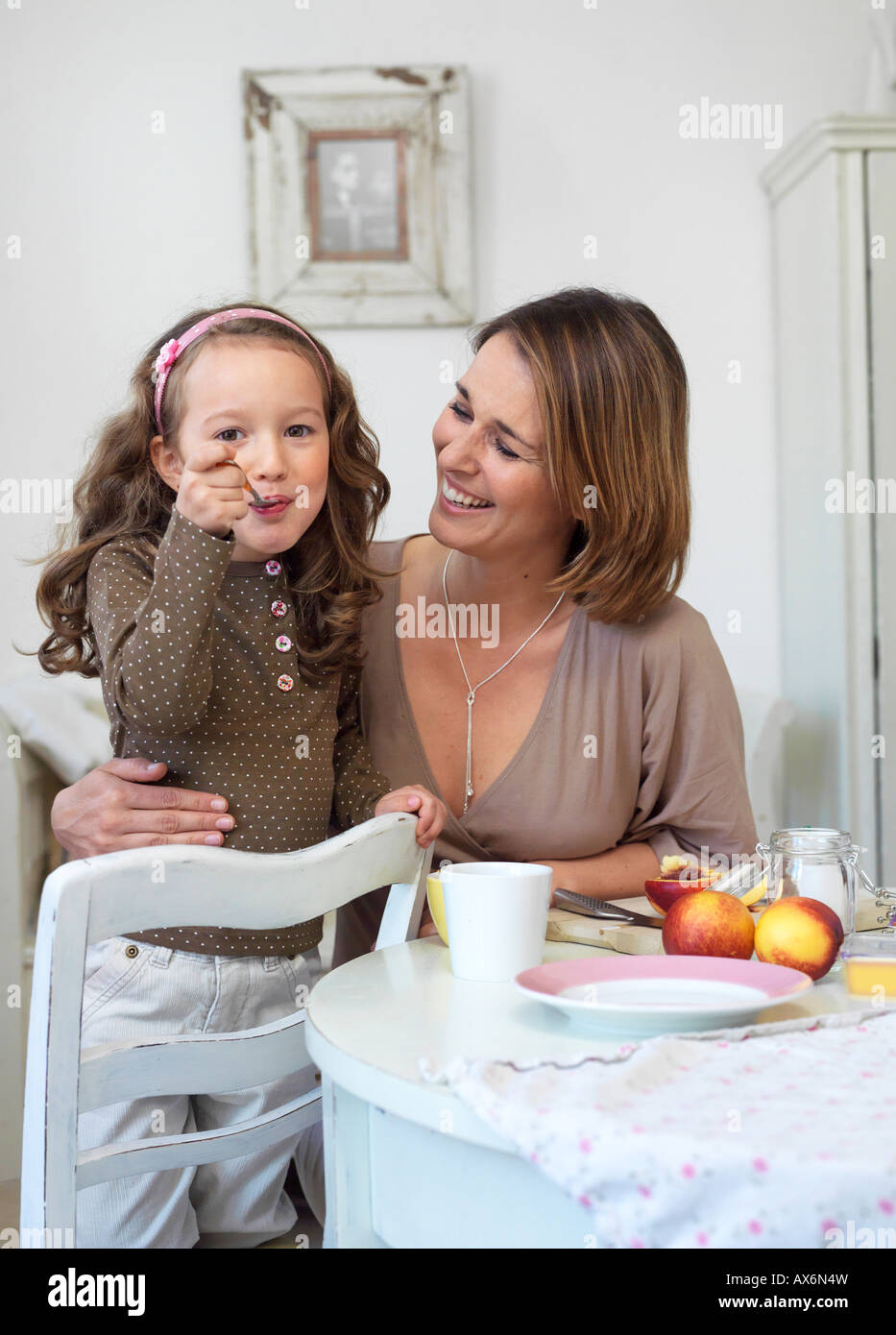 Middle childhood eating food hi-res stock photography and images - Alamy