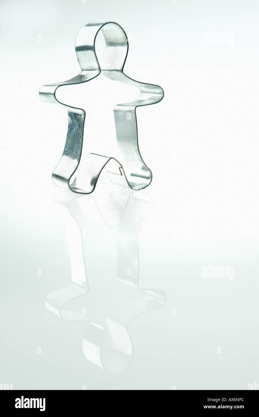 Gingerbread man shaped cookie cutter Stock Photo - Alamy