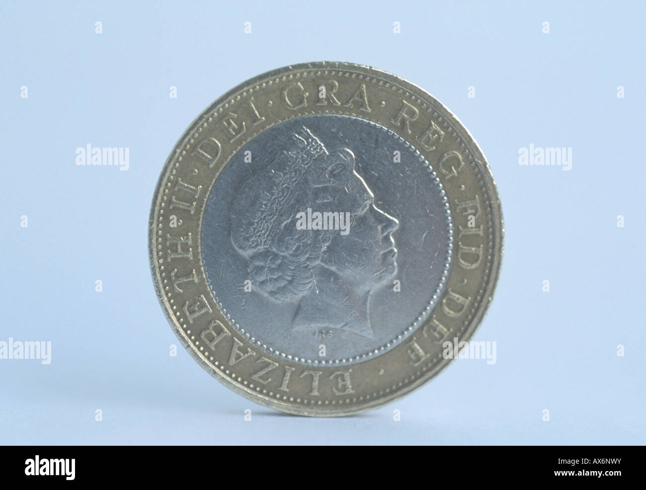 Pound coins British currency Stock Photo - Alamy