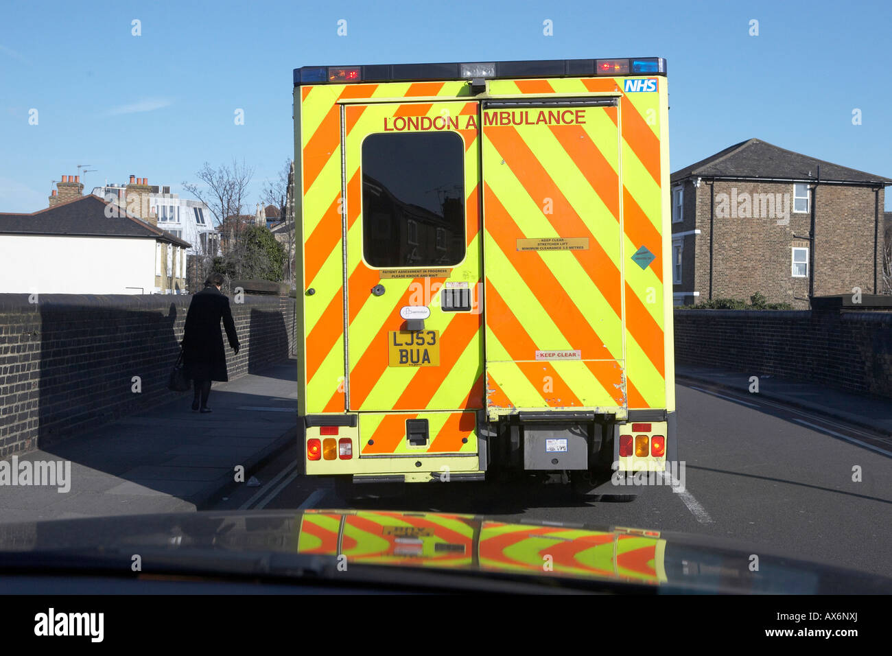 Ambulane on the way to an emergency Stock Photo - Alamy