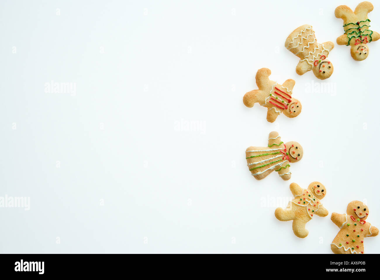 Gingerbread men in a circle Stock Photo - Alamy