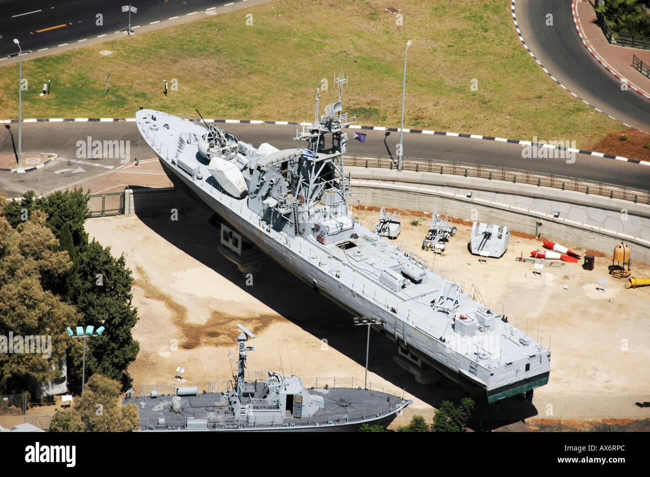 Israel Haifa An Israeli navy missile boat Saar 2 class at the Haifa ...