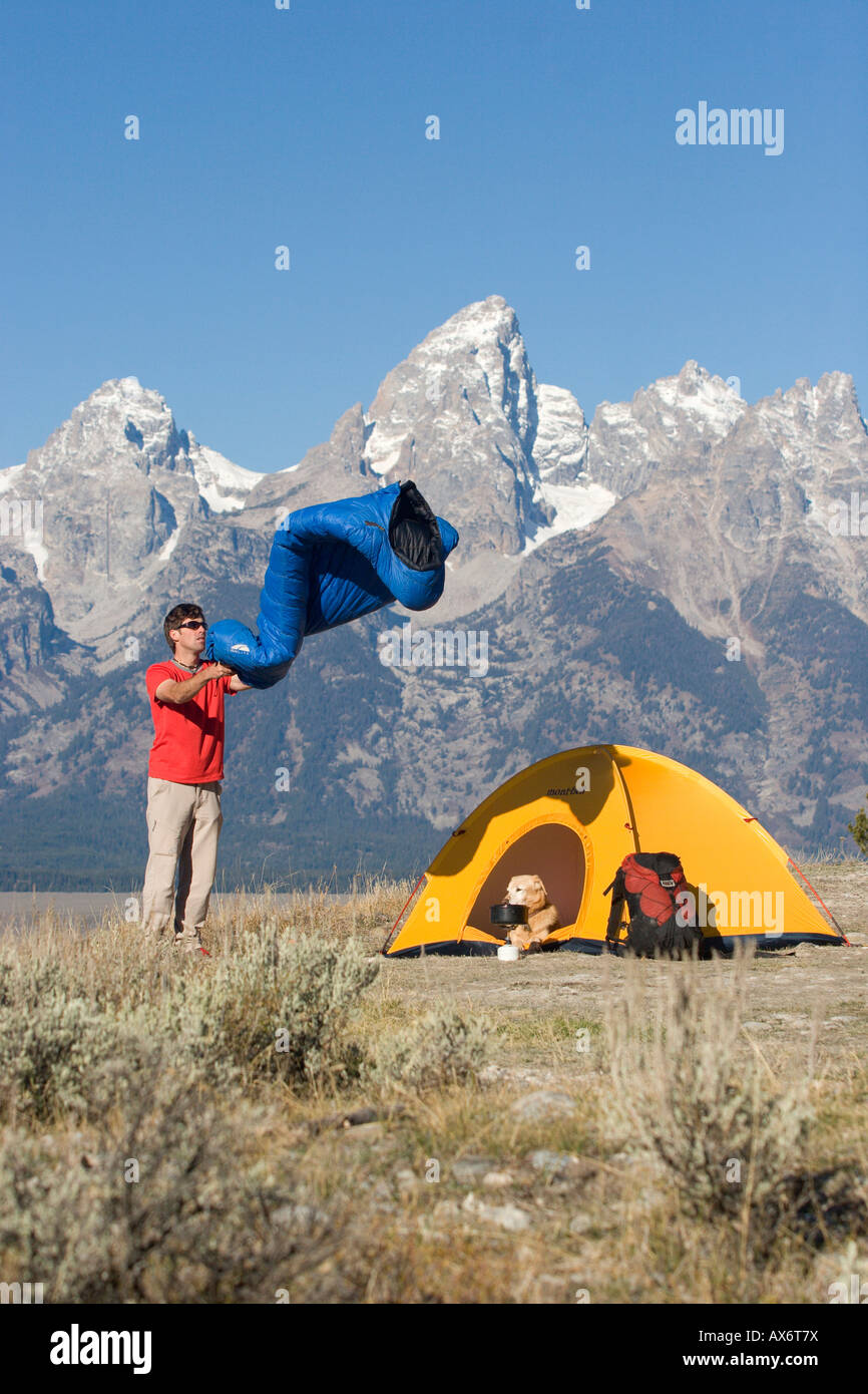 Camping in Grand Teton National Park CA Stock Photo - Alamy