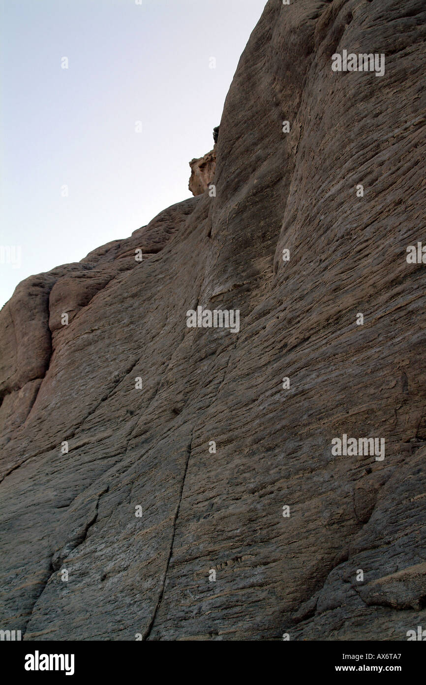 Volcanic strata weathered by the elements of wind and water Stock Photo ...