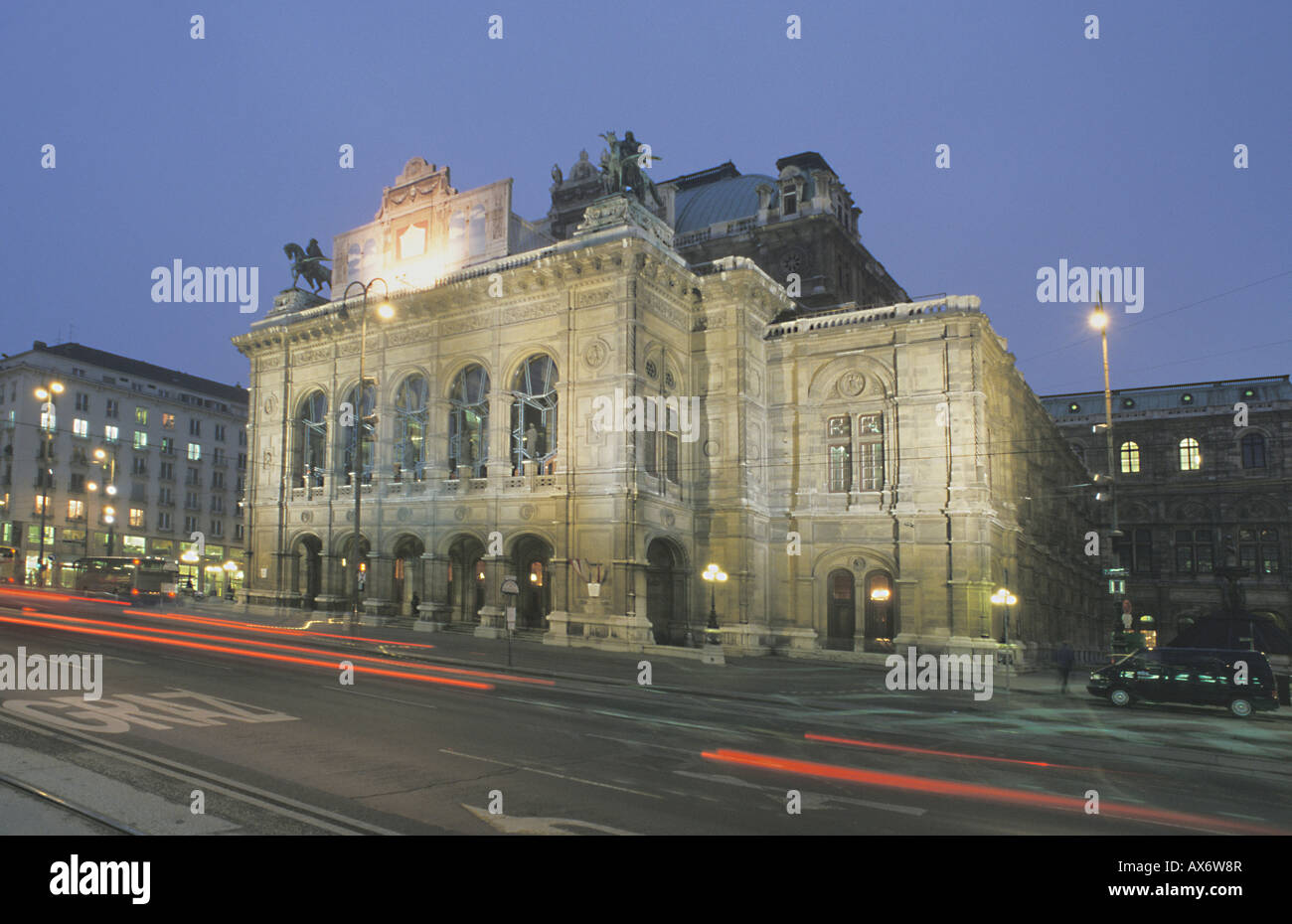 State Opera evening picture Stock Photo - Alamy
