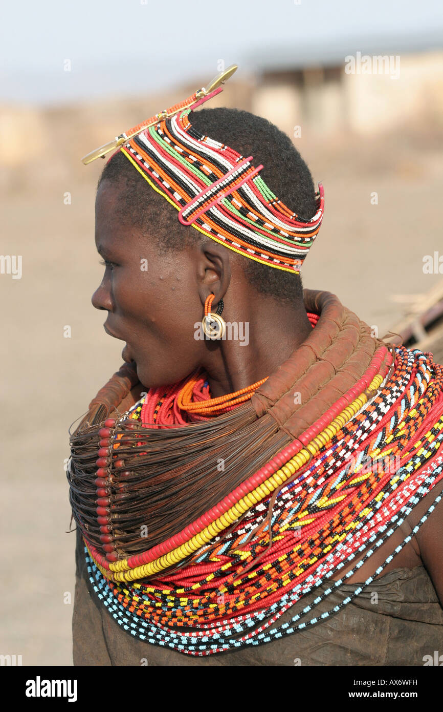 Rendille tribe woman Turkana northern Kenya Africa Stock Photo - Alamy