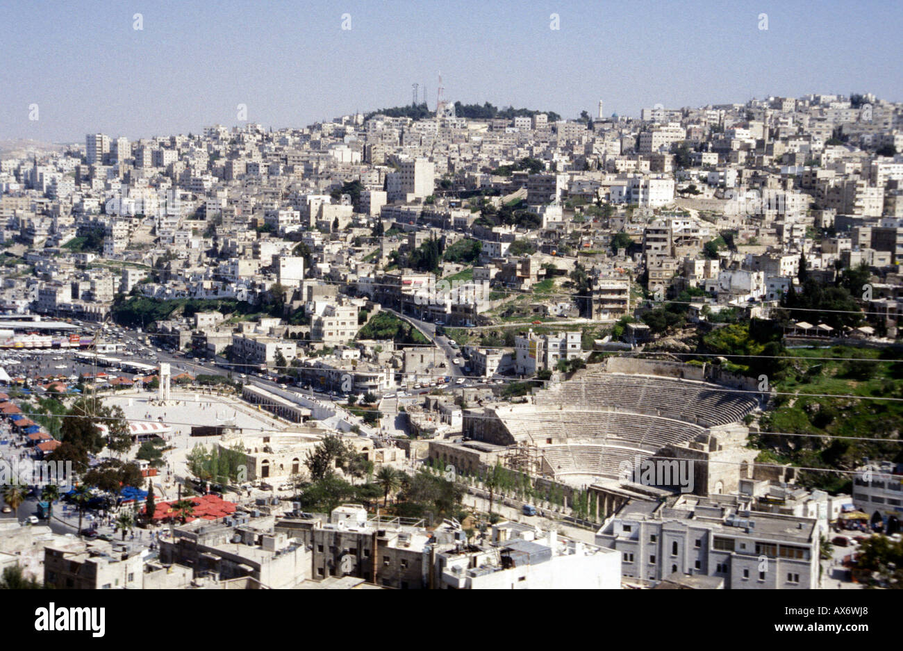 JORDAN Local Caption Jerash City View of Amman Stock Photo - Alamy