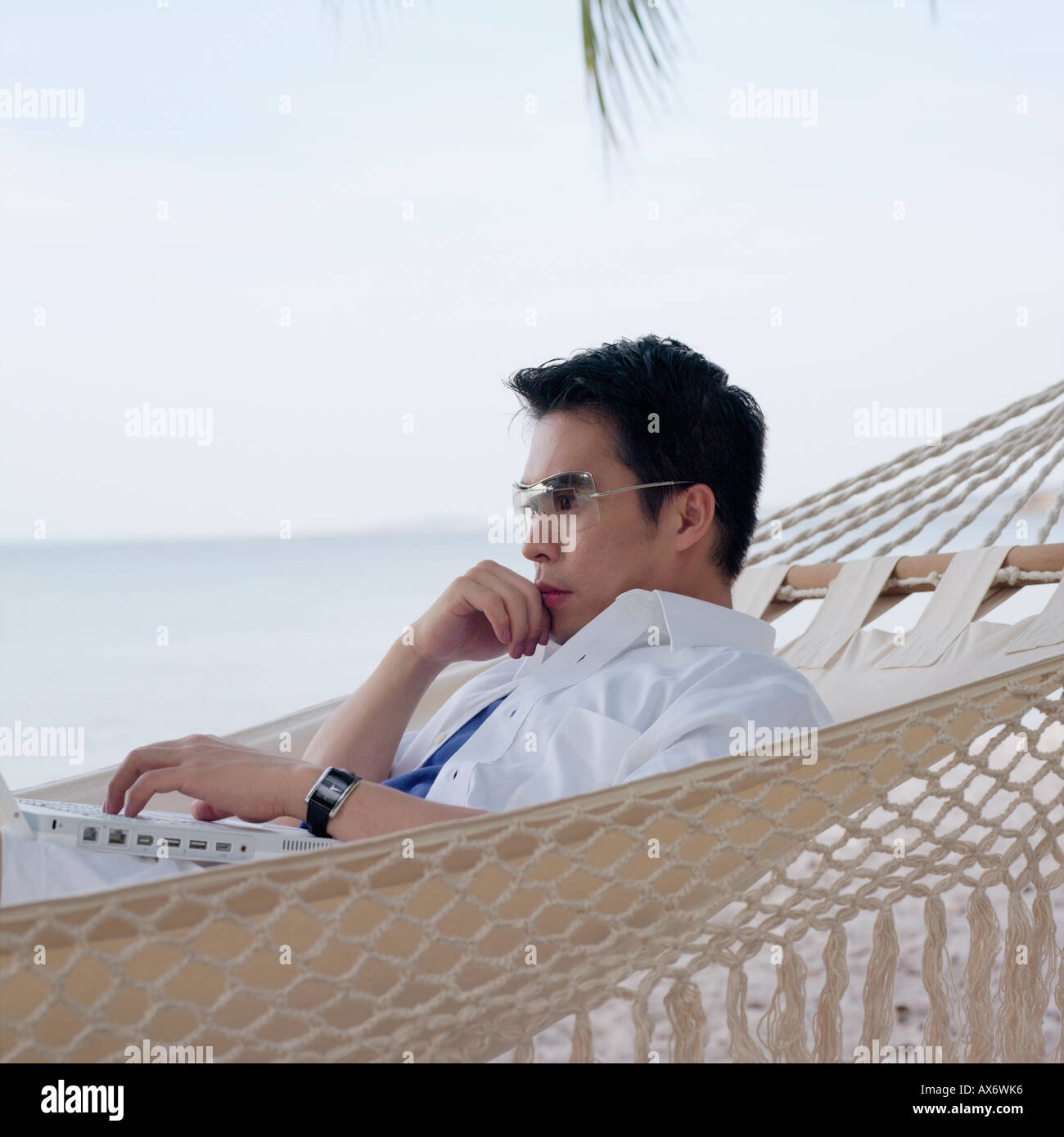 Man lying down profile hi-res stock photography and images - Alamy