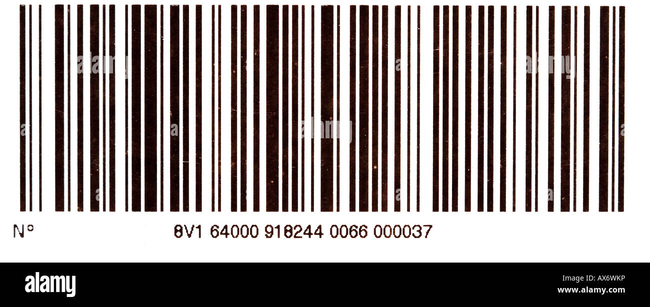 Black bar code isolated on a white background Stock Photo - Alamy