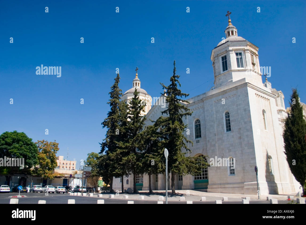 Russian church holy trinity jerusalem landmark hi-res stock photography ...