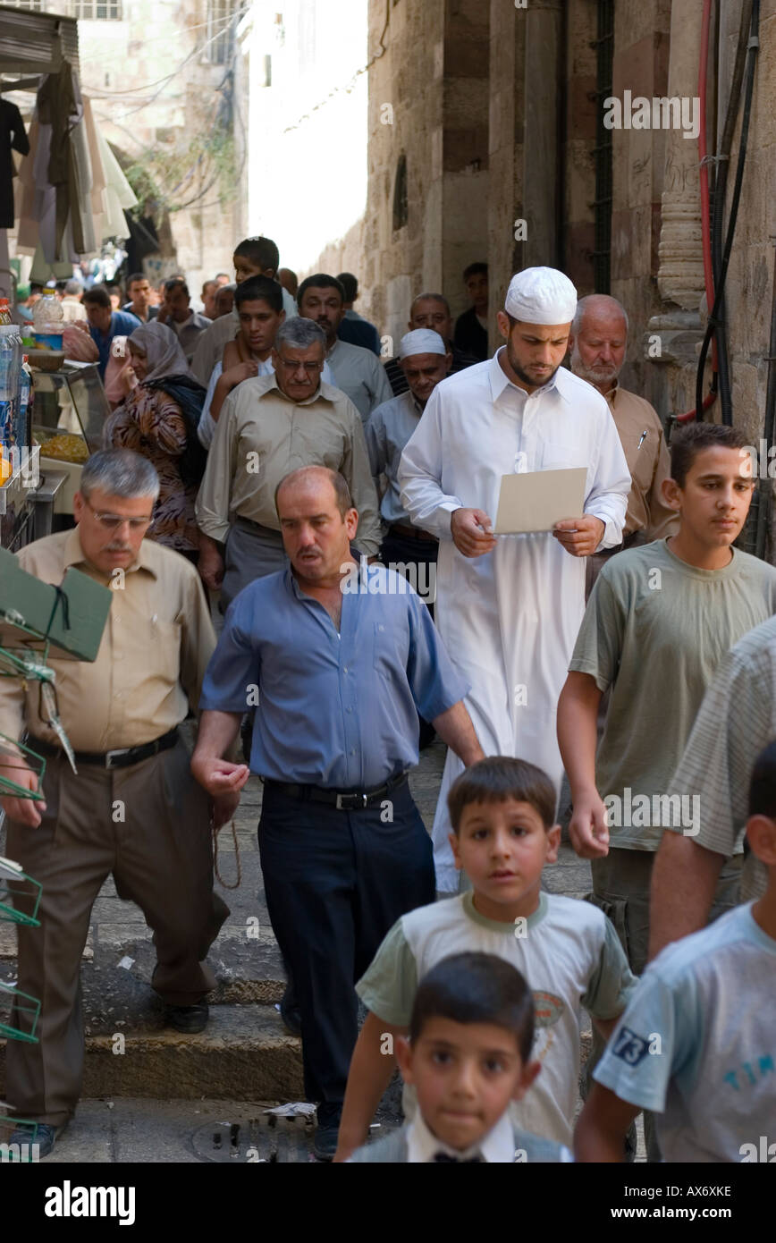 Israel Jerusalem Muslims heading for the Friday prayers at the Dome of ...