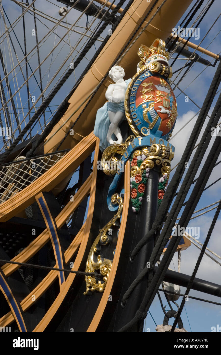 HMS Victory Figurehead, Portsmouth Dockyard, UK Stock Photo - Alamy