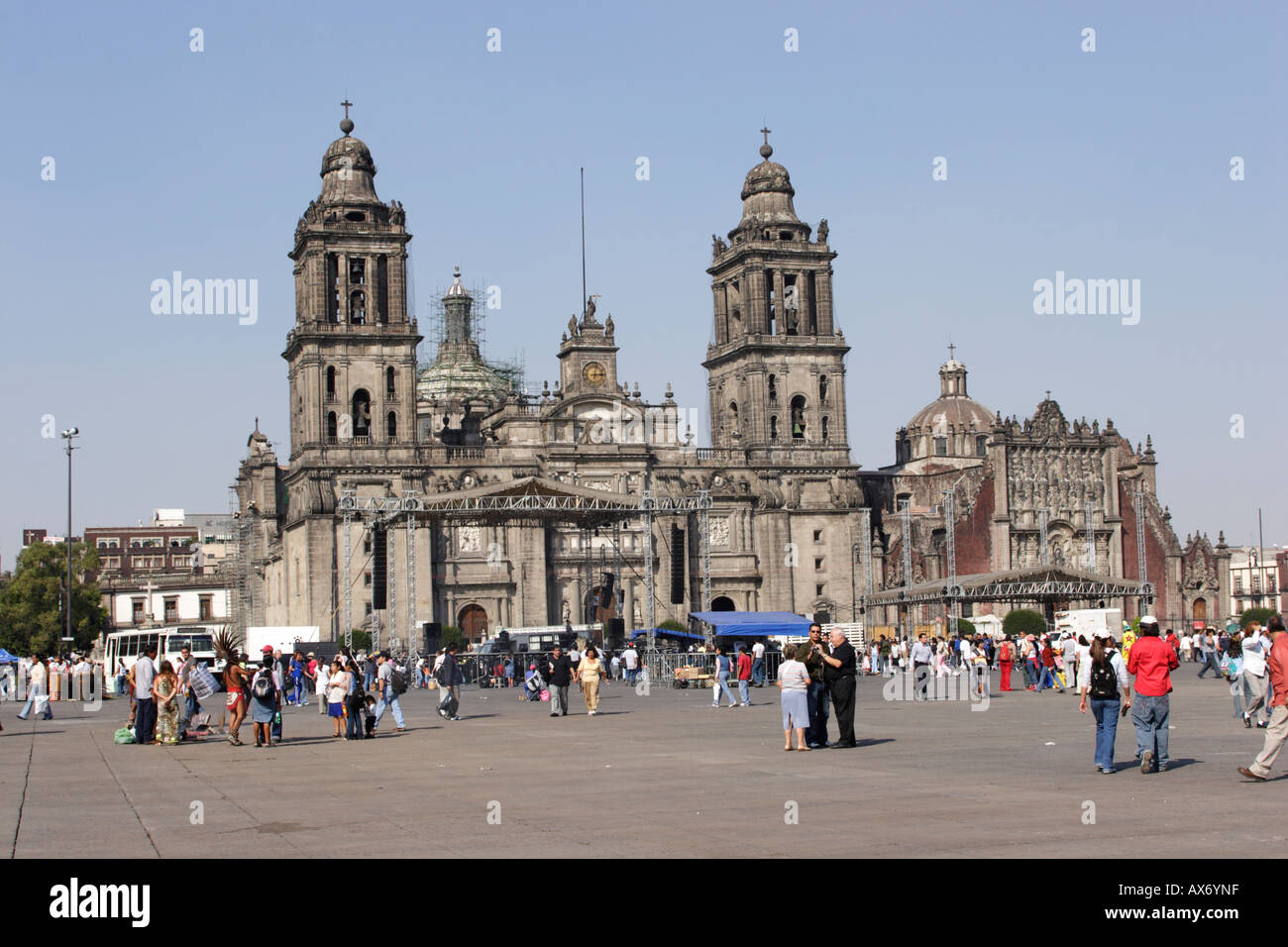 Metropolitan Cathedral Zocalo Mexico City Mexico Stock Photo - Alamy