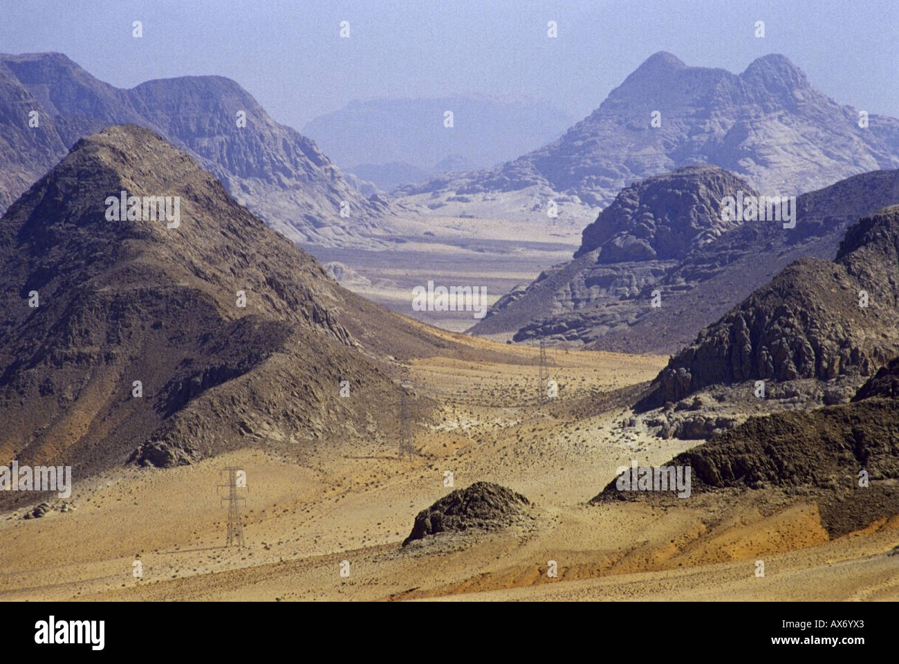 Barren landscape, south of Amman, Jordan Stock Photo - Alamy