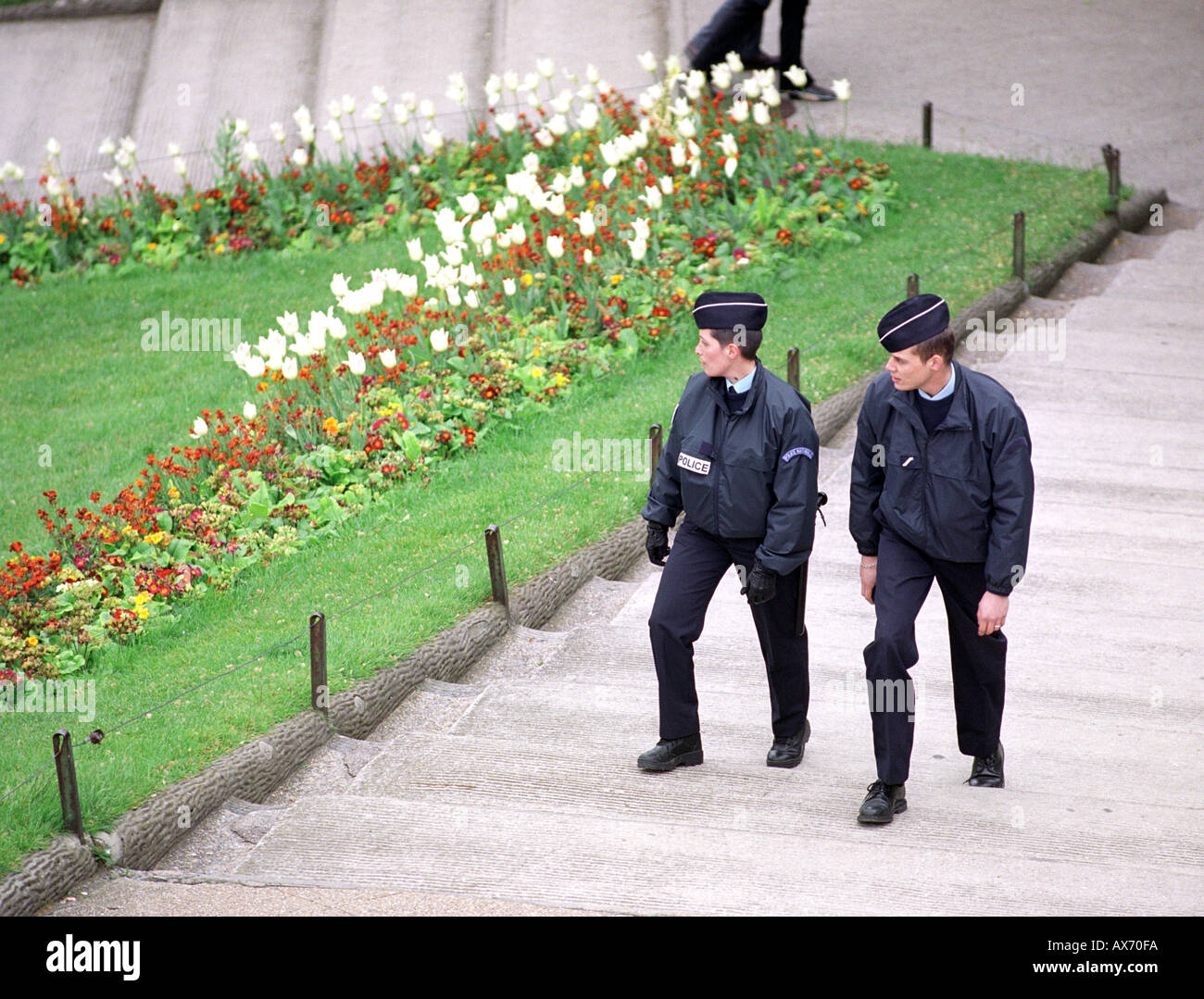 French police on patrol in Paris France Stock Photo - Alamy