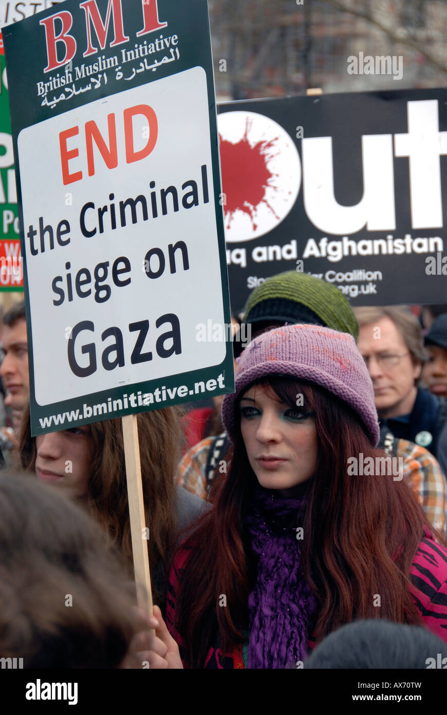 Stop the War demonstration 15 March 2008 Freedom for Iraq & Palestine ...