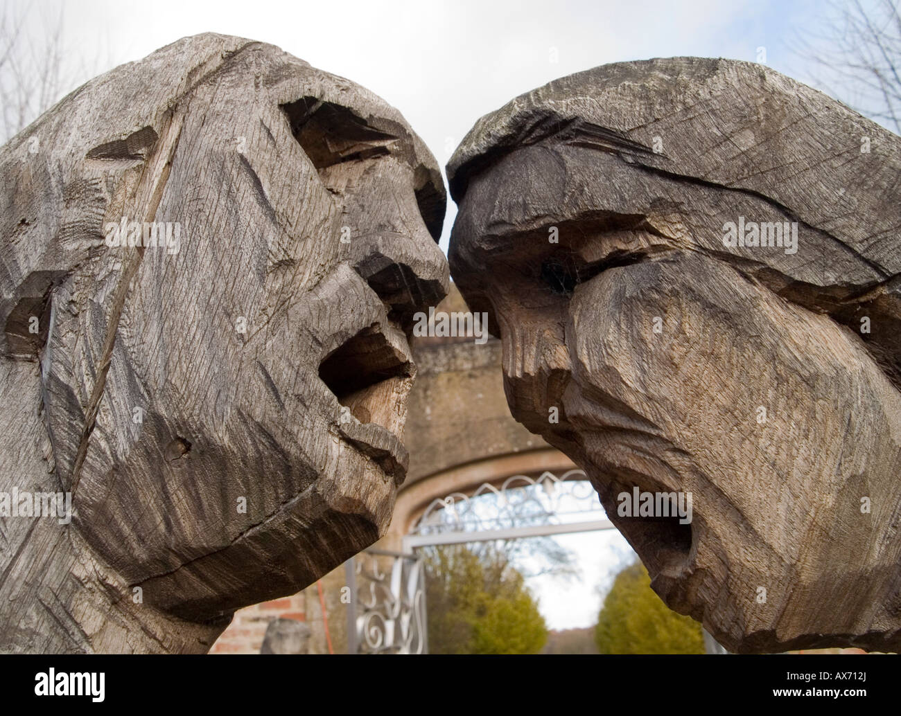 A sculpture by artist Simon Kent in the Orangery at Rufford House and ...