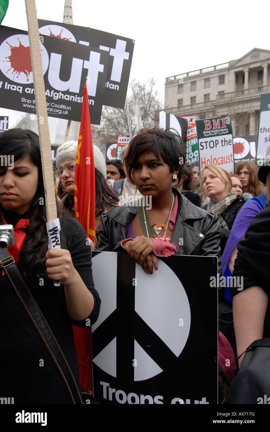 Stop the War demonstration 15 March 2008 Freedom for Iraq & Palestine ...
