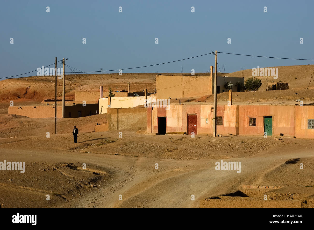 The desolate village of Midelt in the High Atlas region of Morocco ...