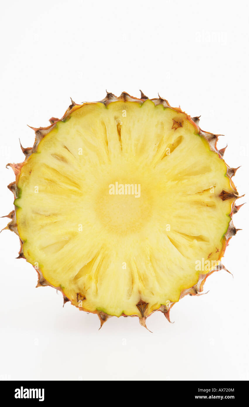 Pineapple On White Background In Studio Stock Photo - Alamy