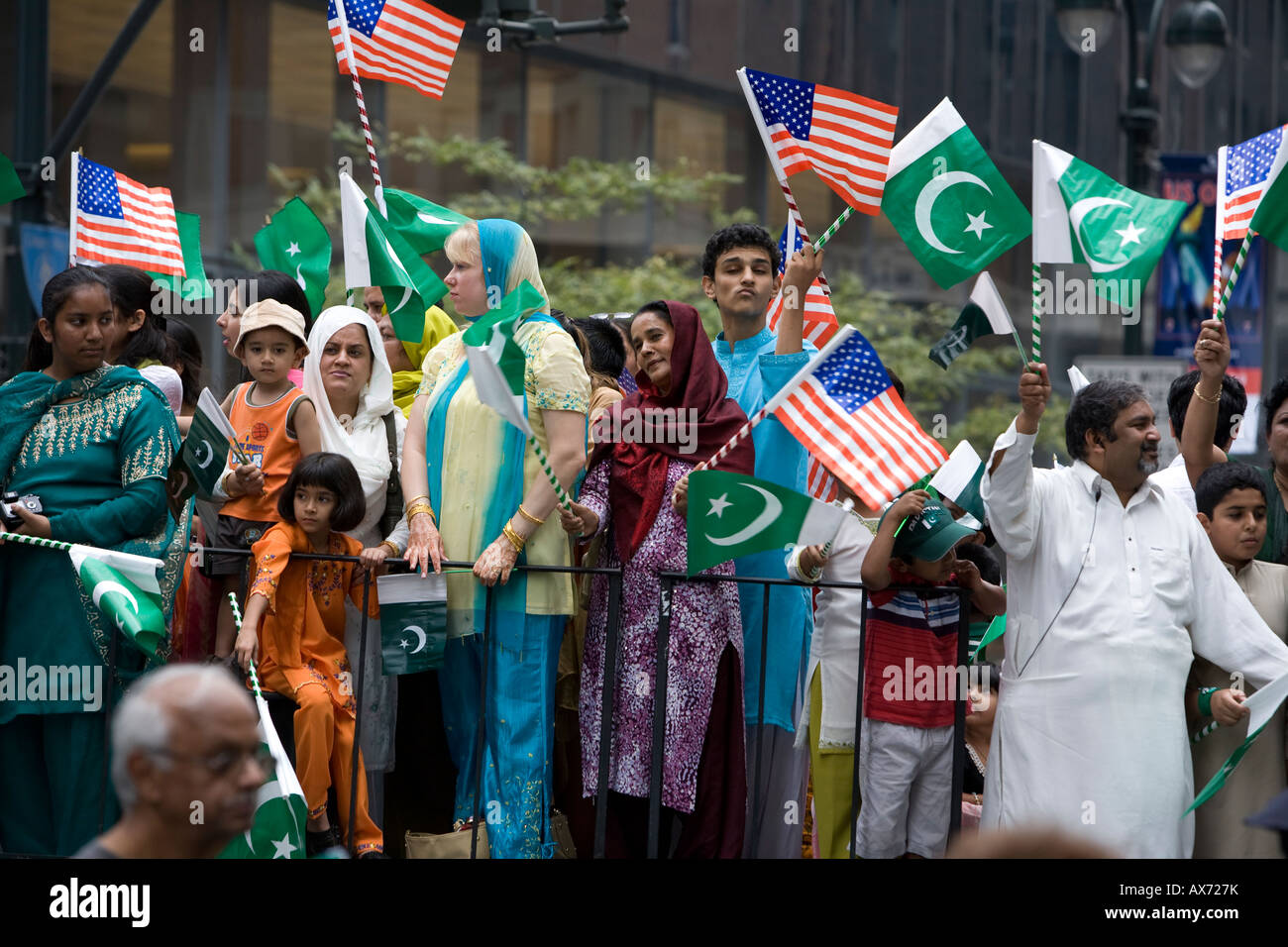 The annual Pakistani American Parade along Madison Avenue in New York ...