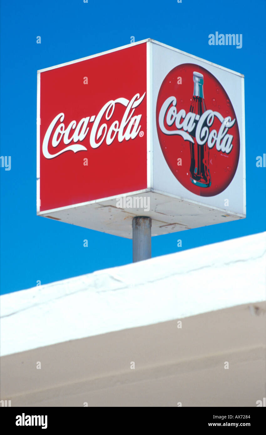 coca cola sign by beach Stock Photo - Alamy
