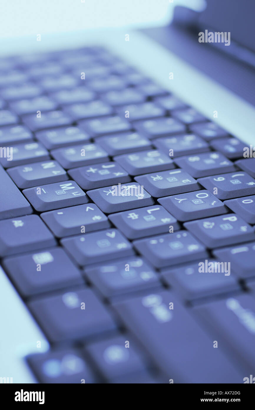 Chinese And English Characters On Laptop Keyboard Stock Photo - Alamy