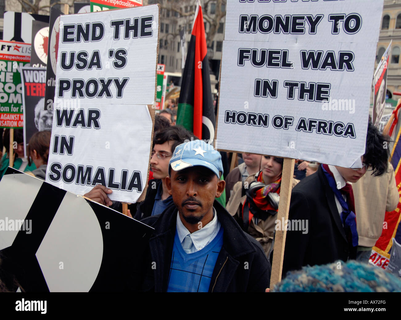 Stop the War demonstration 15 March 2008 Freedom for Iraq & Palestine ...