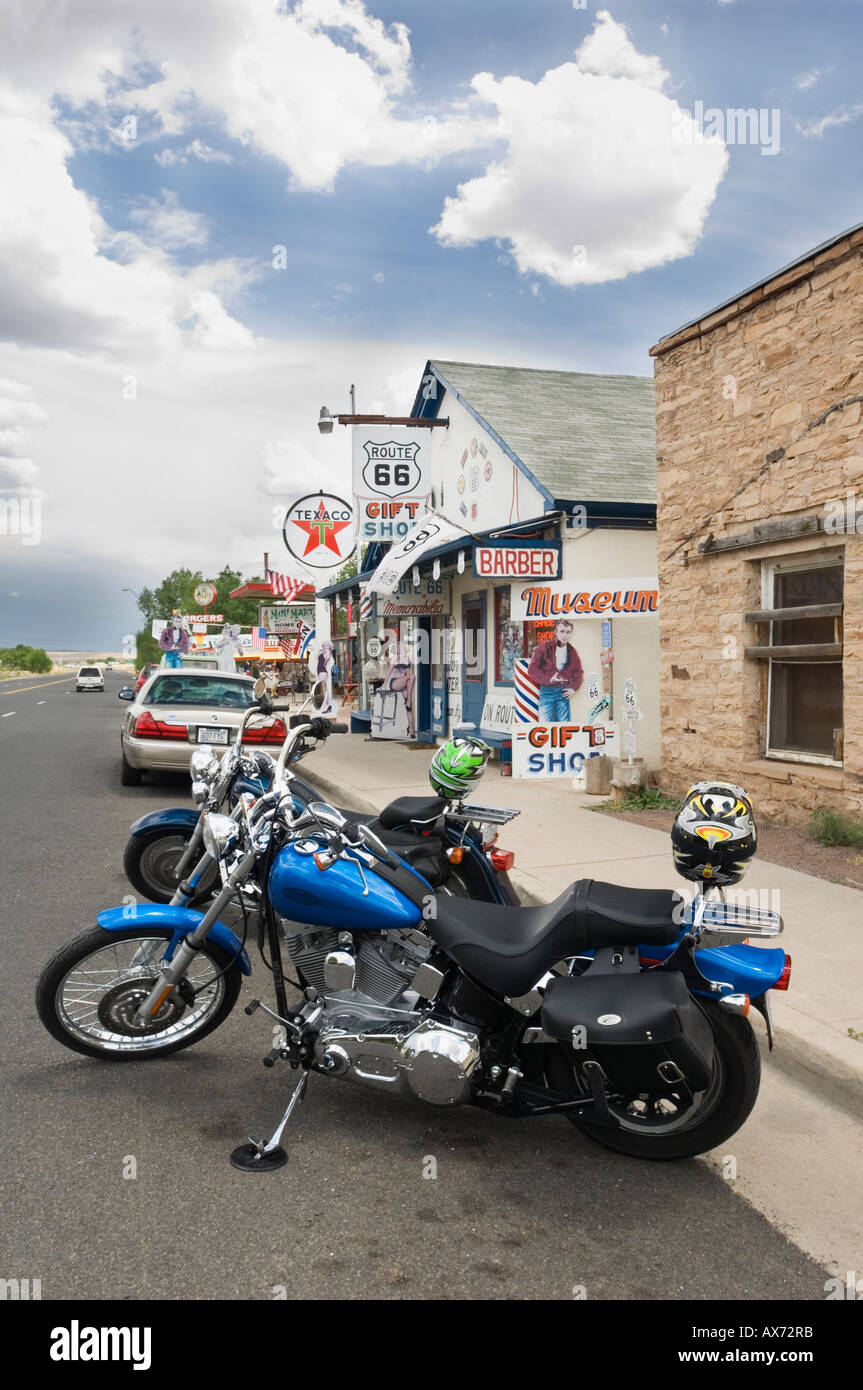 Custom bike, Seligman, Route 66, Arizona, USA Stock Photo - Alamy
