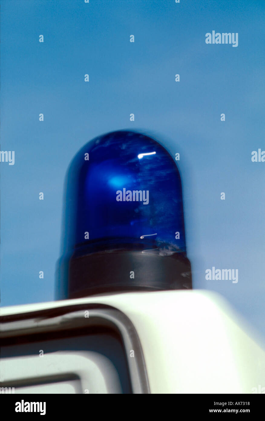 emergency services blue light Stock Photo - Alamy
