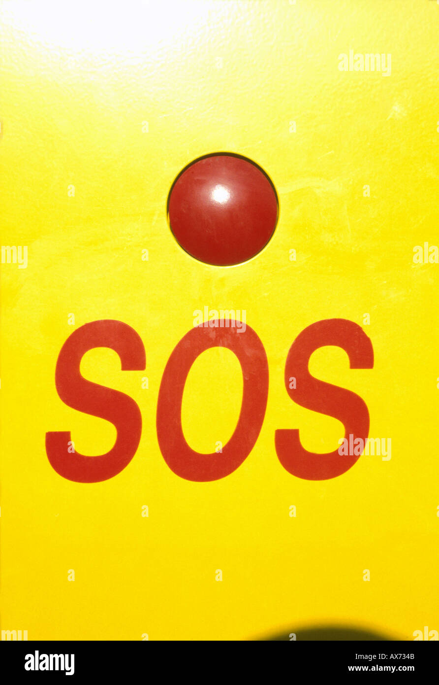 sos emergency button Stock Photo - Alamy