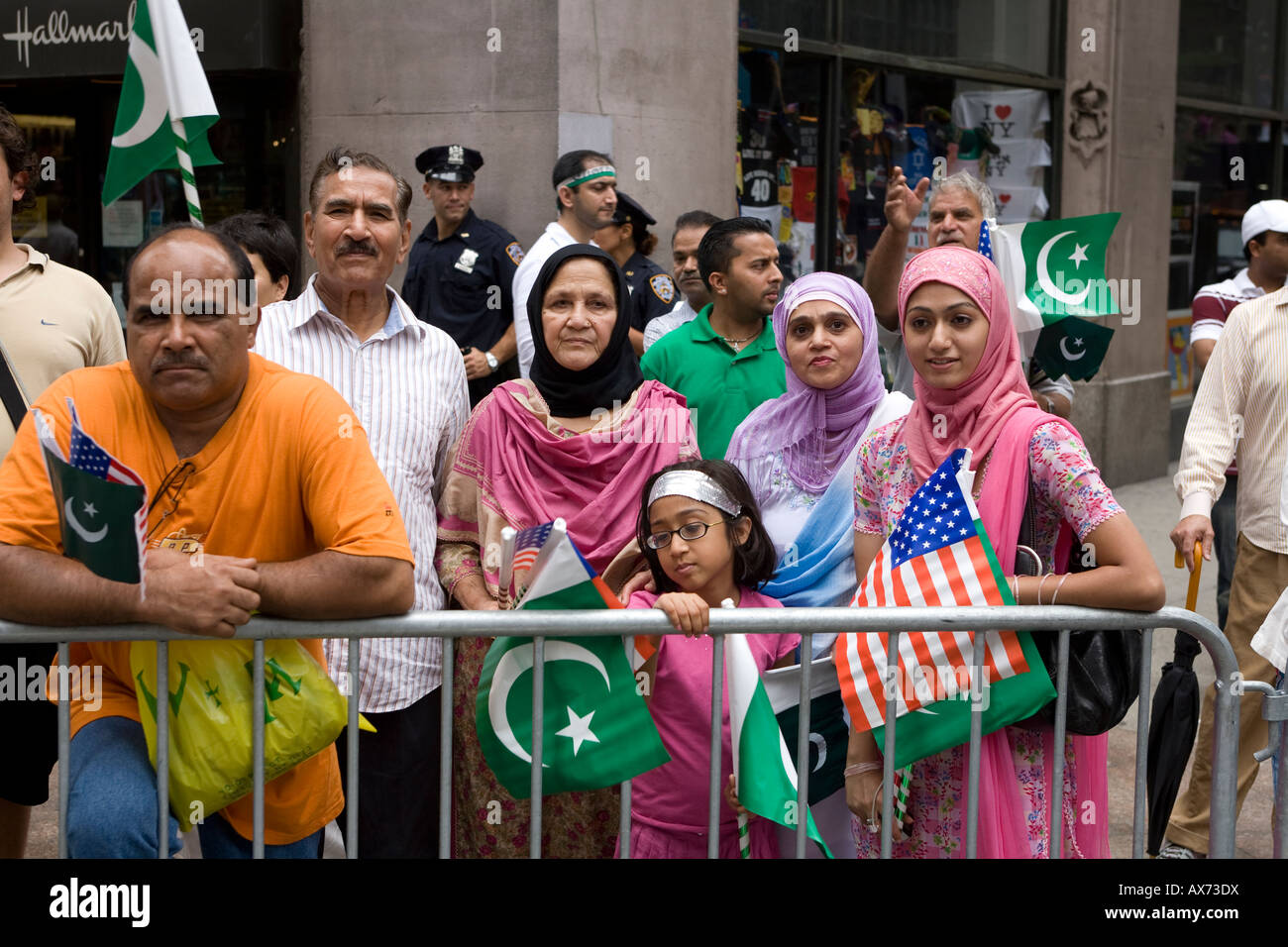 The annual Pakistani American Parade along Madison Avenue in New York ...