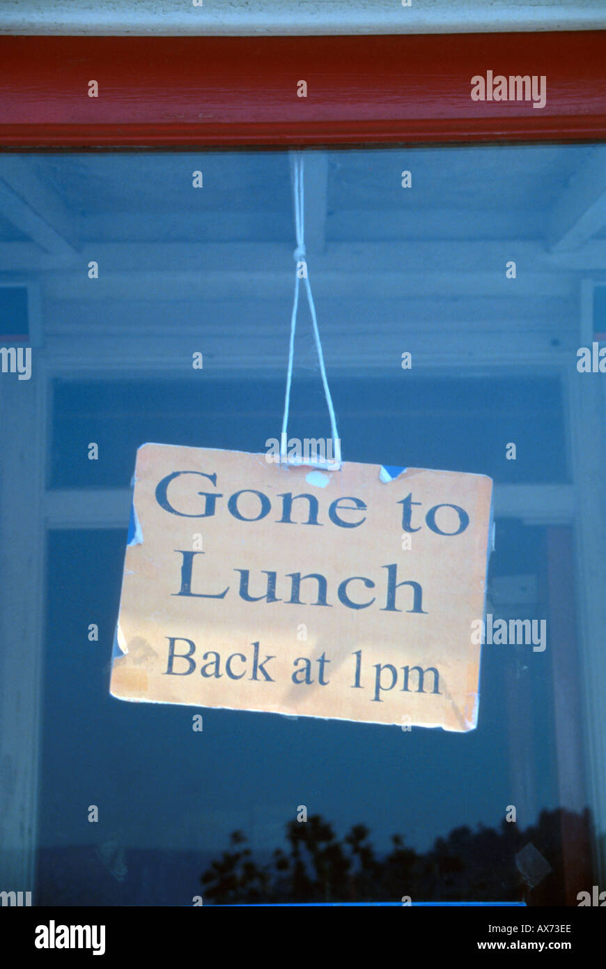 Gone to lunch sign hi-res stock photography and images - Alamy