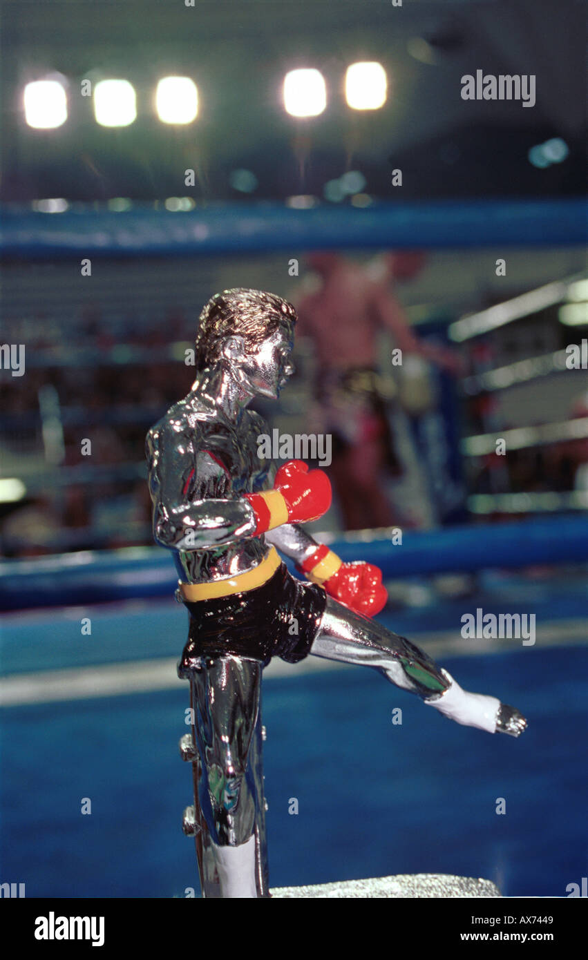 kick boxing trophy Stock Photo - Alamy
