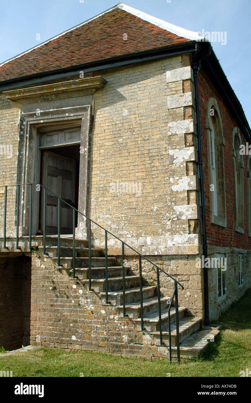 Newtown Isle of Wight Southern England UK Steps of the Old Town Hall ...