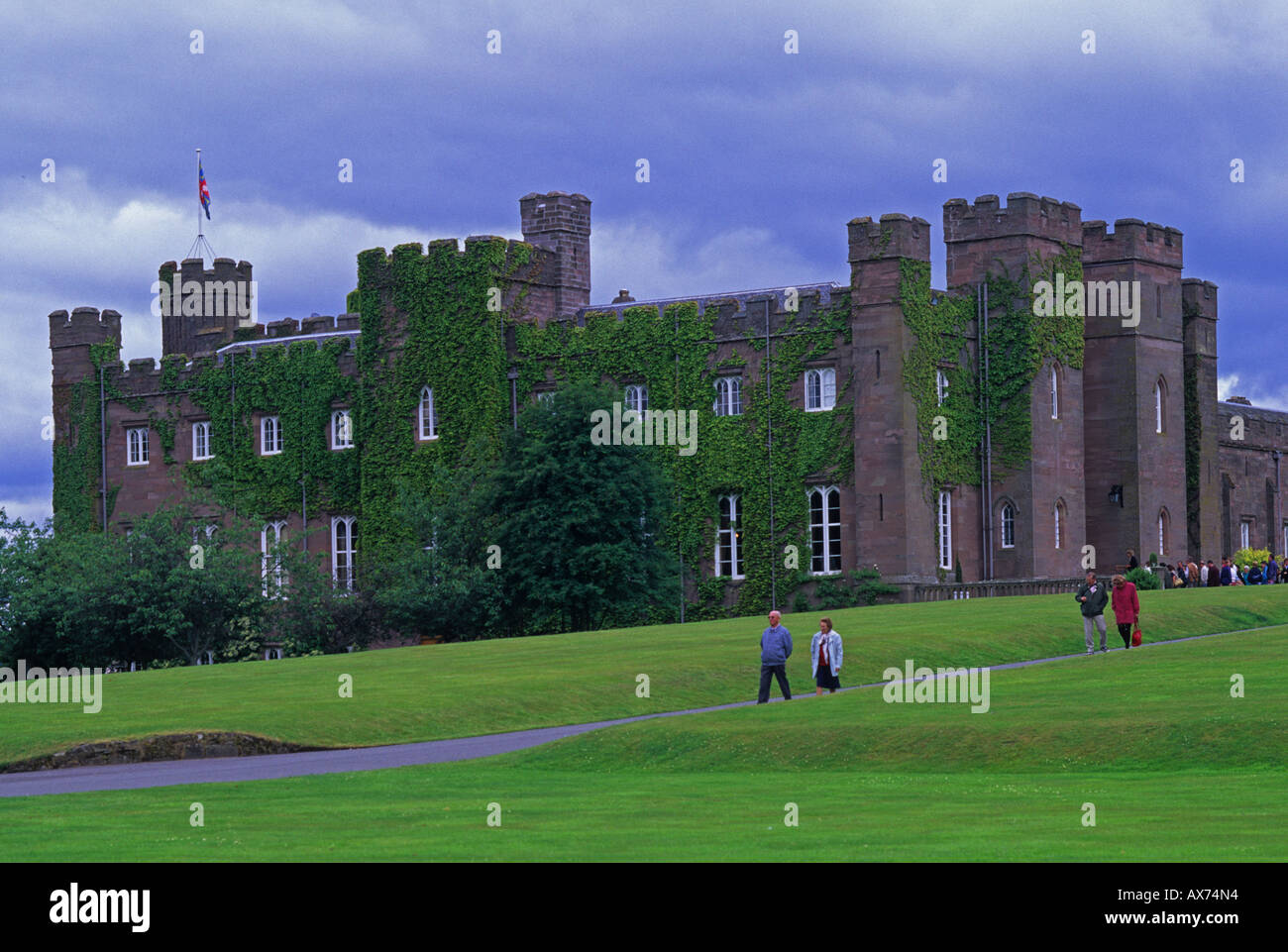 The Scone Castle at Bath in Scotland Europe Stock Photo - Alamy