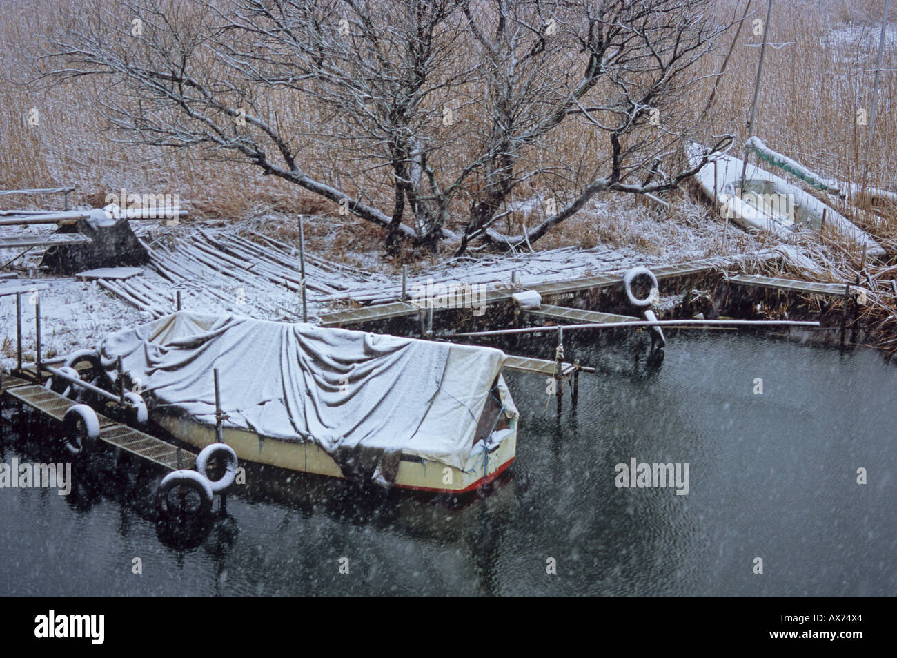 Winter landscape of Lake Inba in Chiba Japan Stock Photo - Alamy