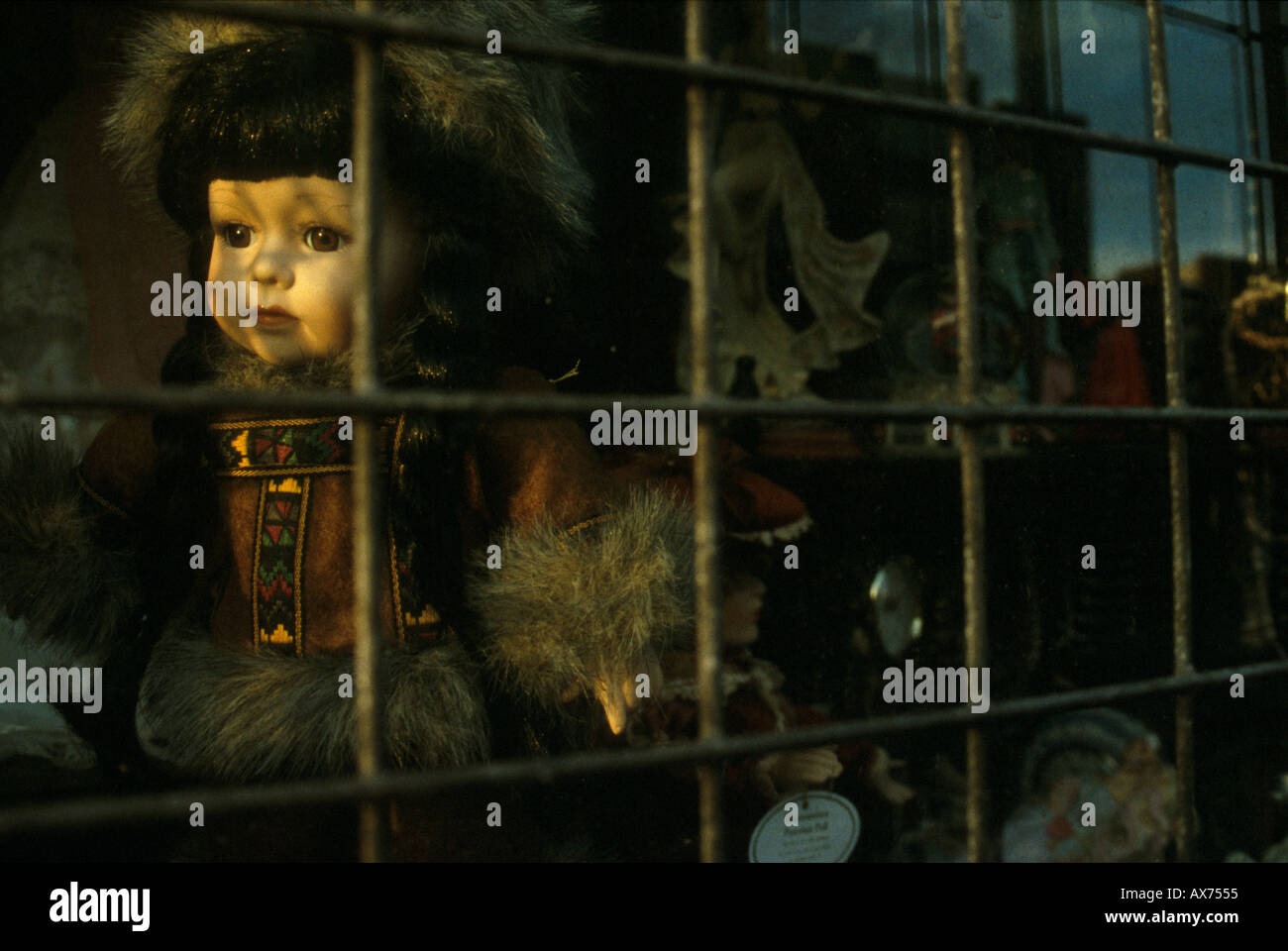 doll in shop window Stock Photo - Alamy