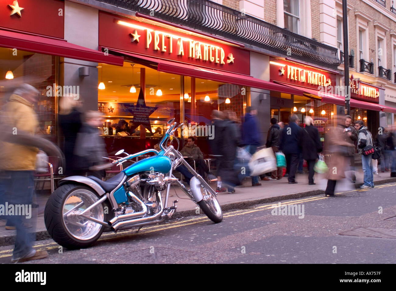 Custom motorbike London Stock Photo - Alamy