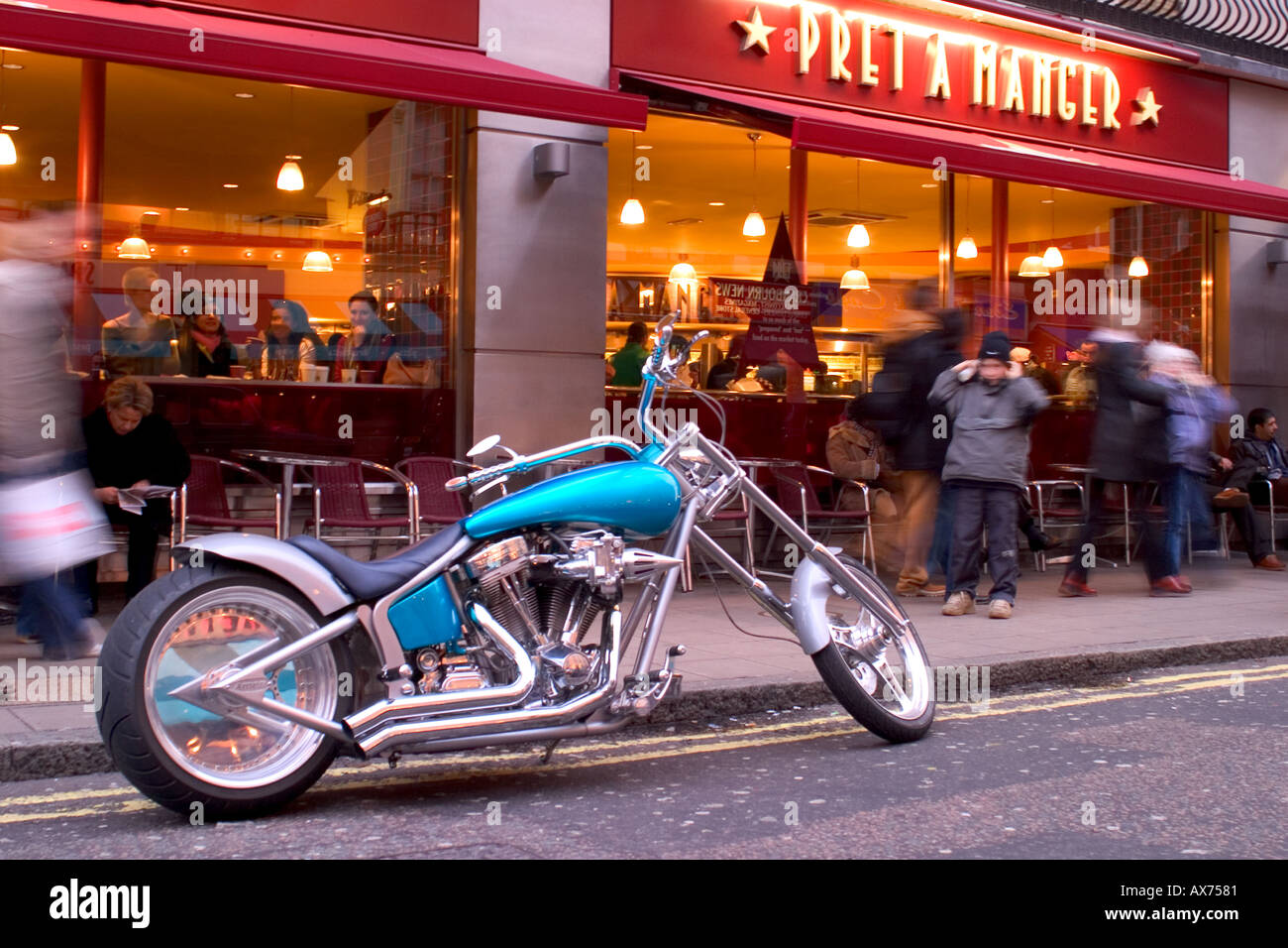Custom Motorbike London Stock Photo - Alamy
