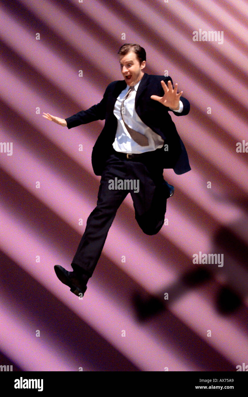 Jumping down stairs hi-res stock photography and images - Alamy