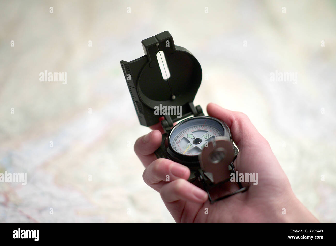 Hand compass hi-res stock photography and images - Alamy
