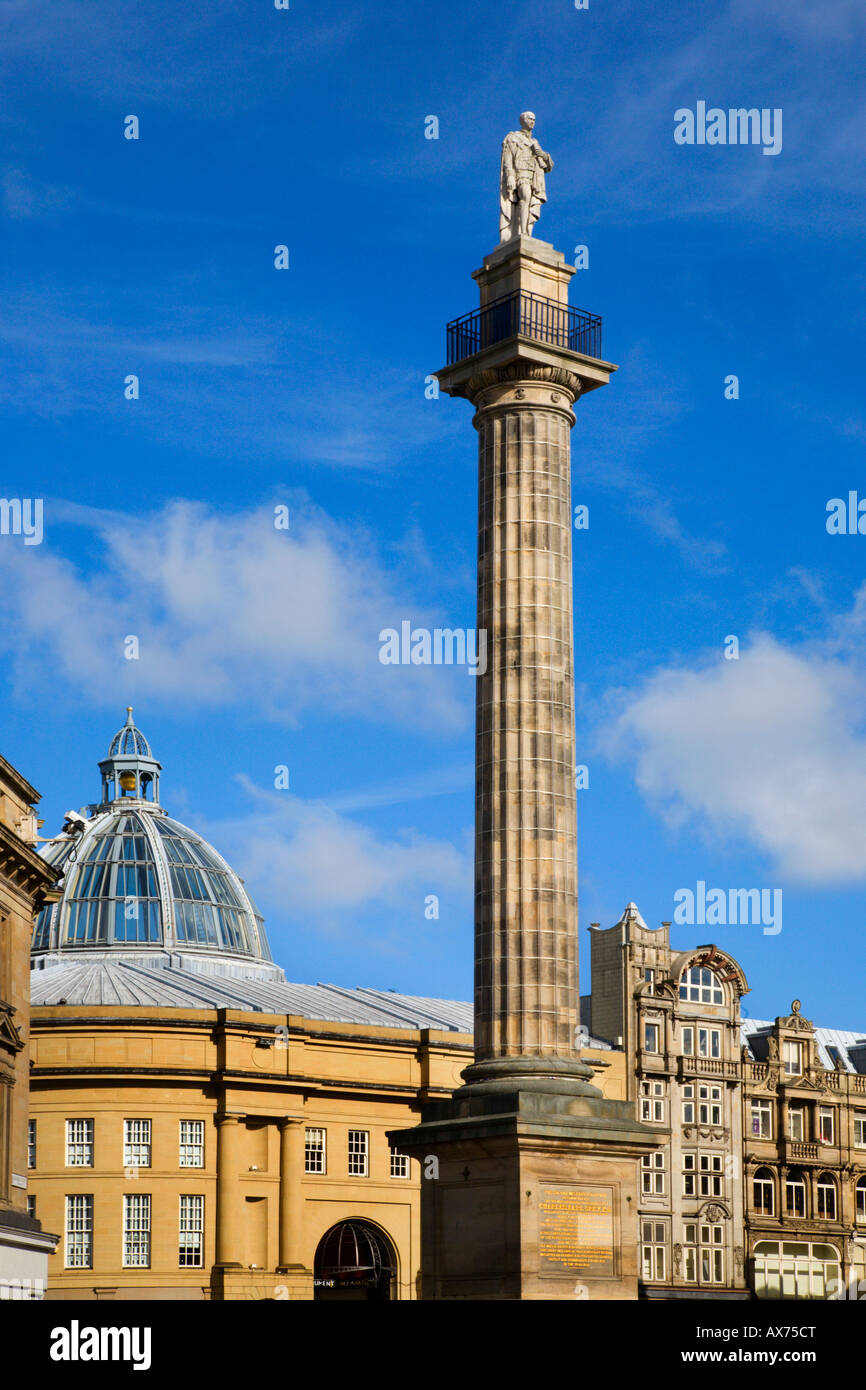 Grey Monument Newcastle Upon Tyne England Stock Photo - Alamy