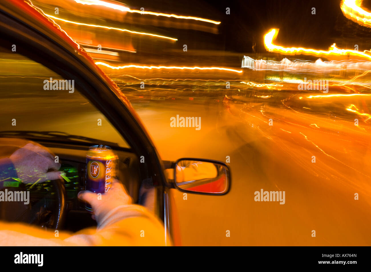 Driving car night drinking alcohol hi-res stock photography and images ...