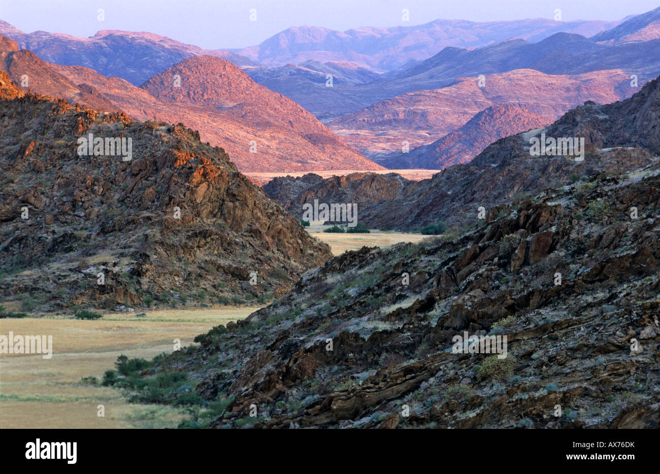 Marienfluss mountains Kaokoland Kunene region Namibia Africa Stock ...